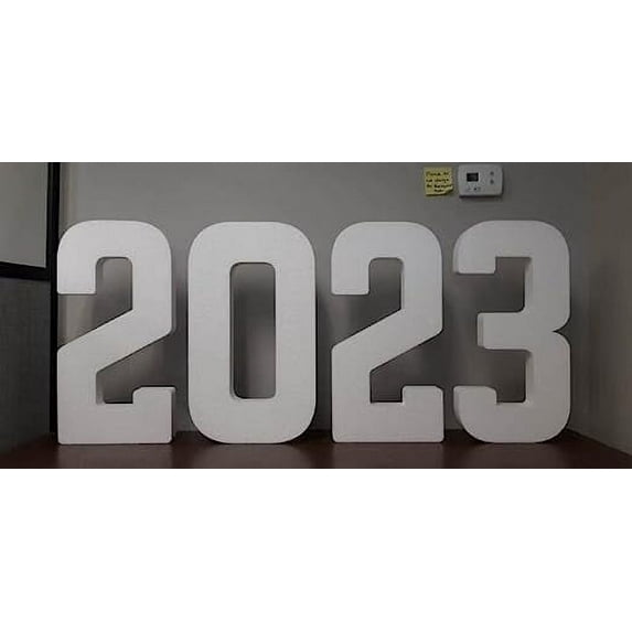 EPS Smooth Jumbo Foam Letters Numbers (24”) – Free Standing 2023 Sign ...