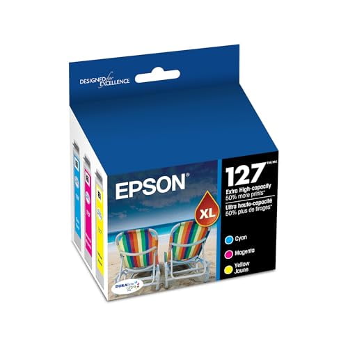 EPSON 127 DURABrite Ultra Ink Color Combo Pack For NX-530, NX-625, WF ...