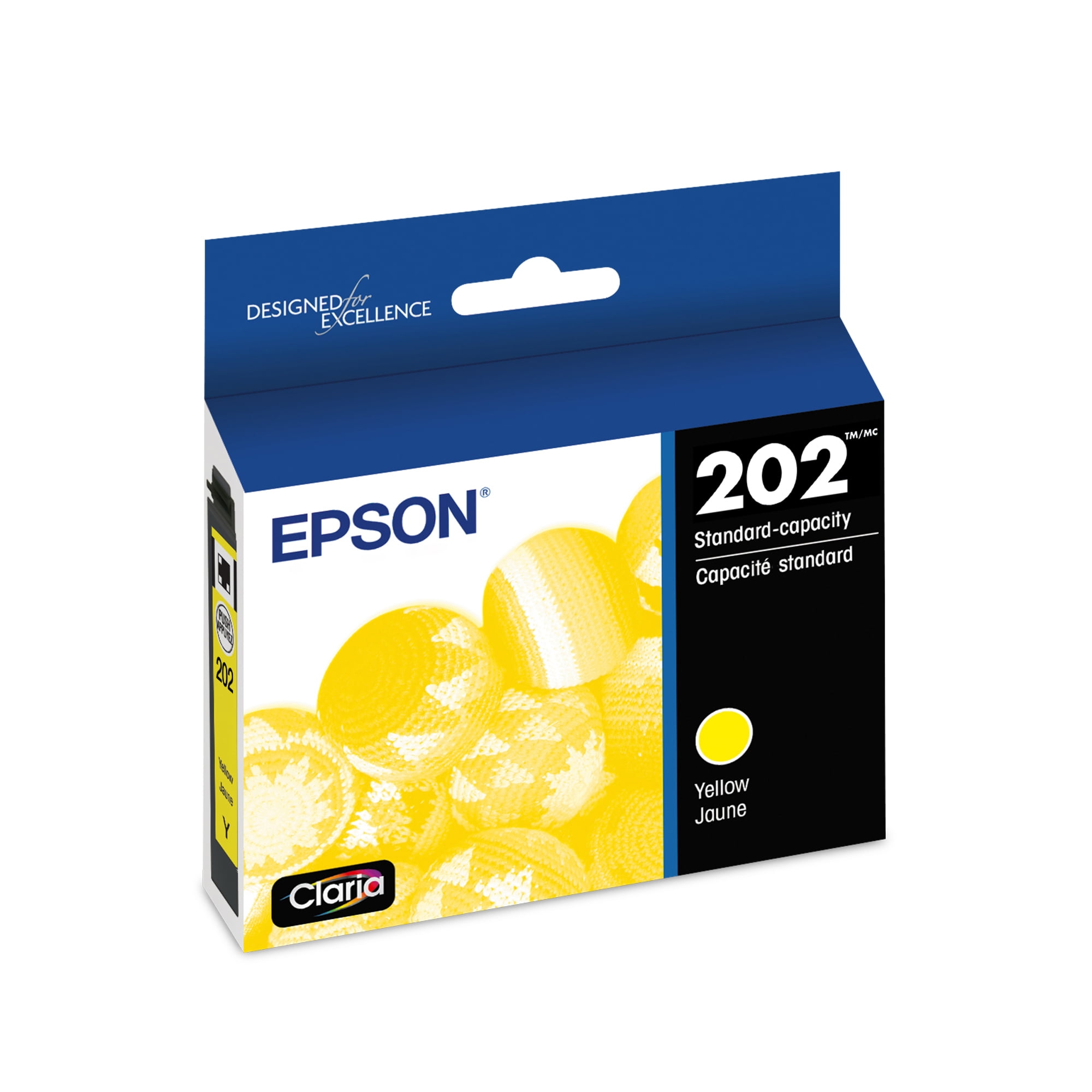 EPSON 202 Claria Ink Standard Capacity Yellow Cartridge (T202420-S ...