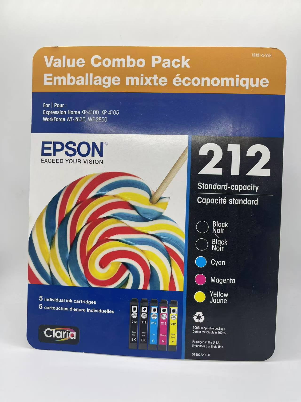 EPSON 212 INK CARTRIDGE CMYK 5 PACKS Ink Cartridge - Walmart.com