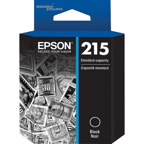 EPSON 215 Ink Standard Capacity Black Cartridge (T215120-S) Works with ...