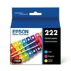 EPSON 222 Claria Ink High Capacity Black & Standard Color Cartridge ...