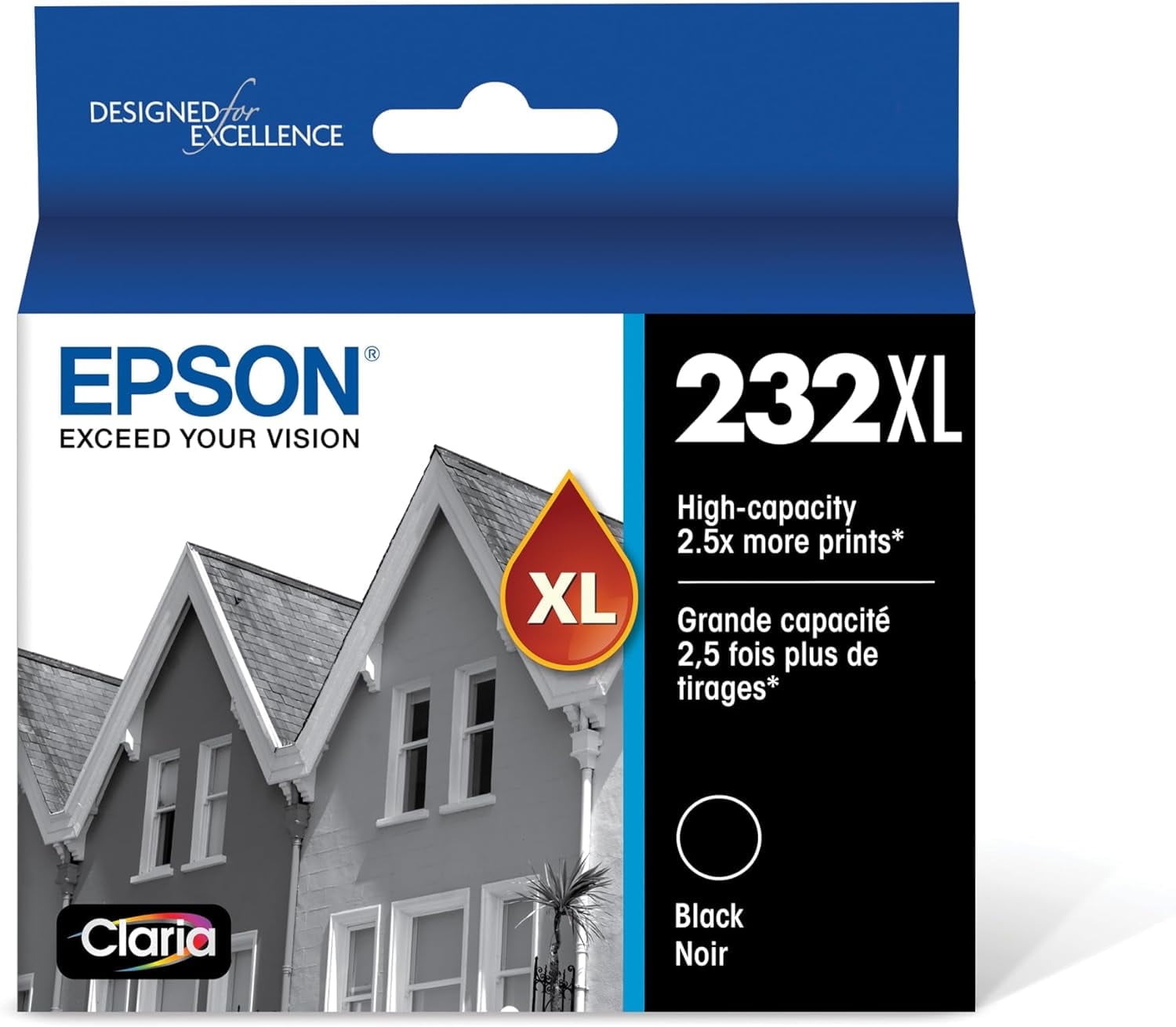 EPSON 232 Claria Ink High Capacity Black Cartridge (T232XL120-S) Works ...