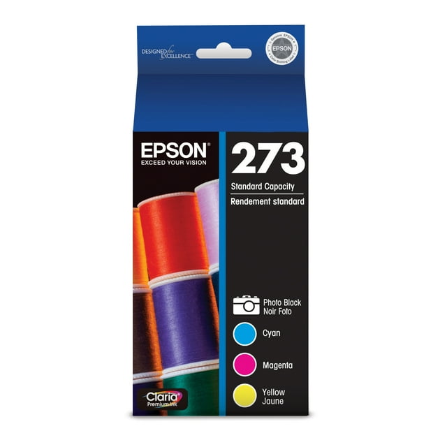EPSON 273 Claria Ink Standard Capacity Photo Black & Color Combo Pack ...