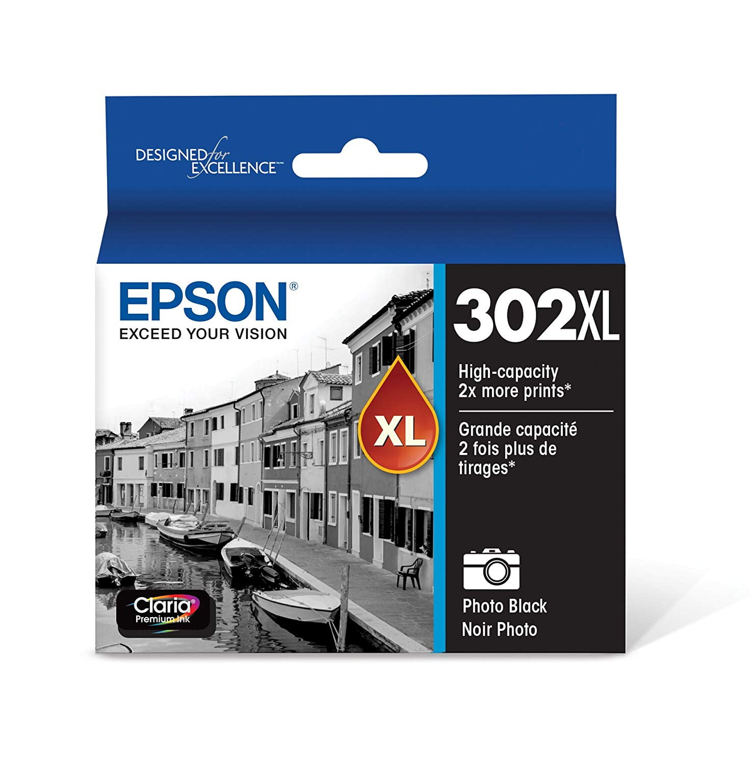 EPSON 302 Claria Premium Ink High Capacity Photo Black Cartridge ...