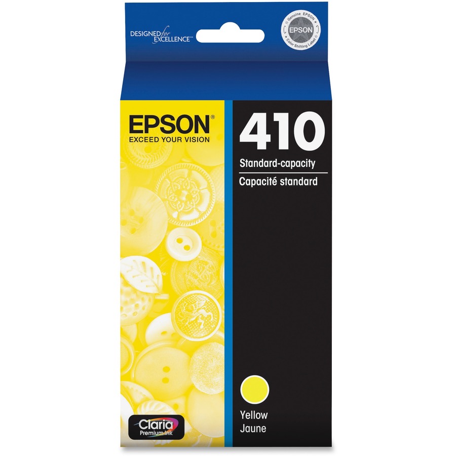 EPSON 410 Claria Premium Ink Standard Capacity Yellow Cartridge ...