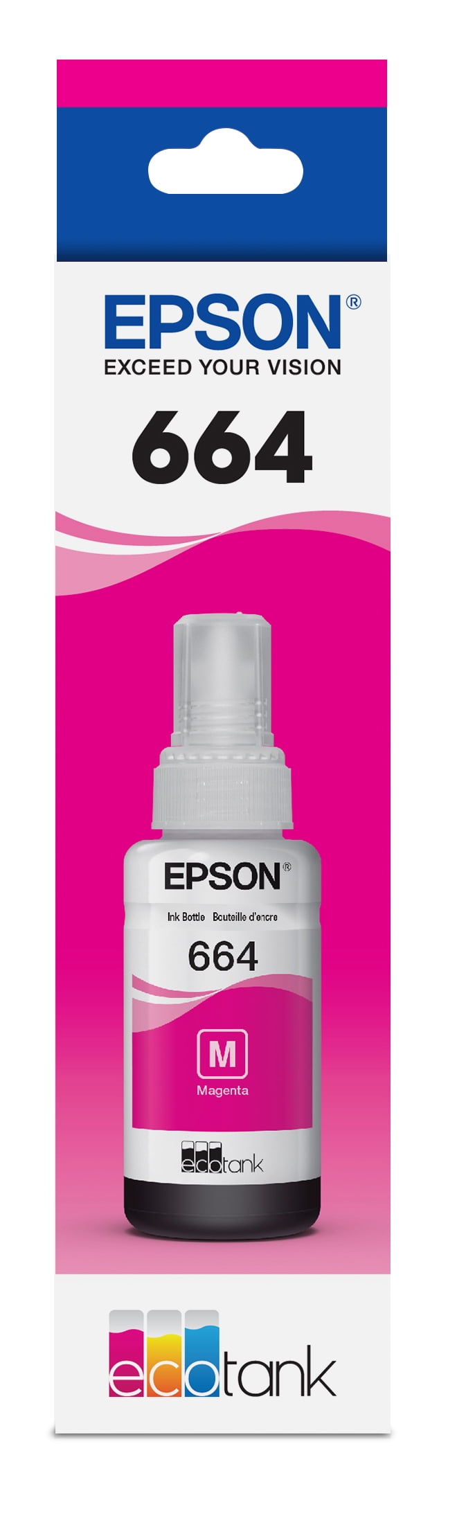 EPSON 664 EcoTank Ink Ultra-high Capacity Bottle Magenta (T664320-S ...