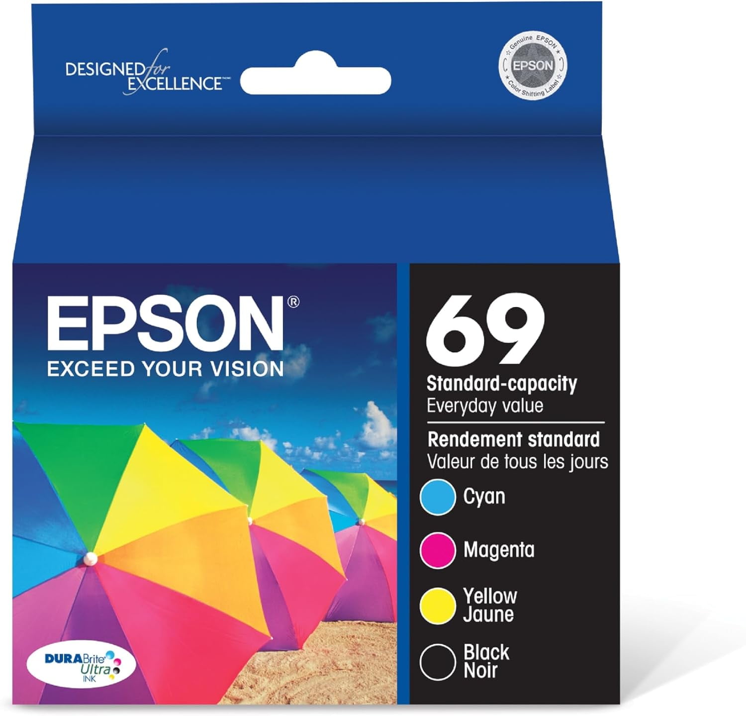 EPSON 69 DURABrite Ultra Ink Black & Color Combo Pack For CX-6000, CX ...