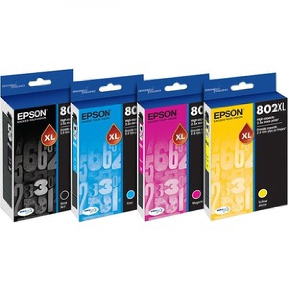 Epson 802 DURABrite Ultra Ink High Capacity Yellow Cartridge (T802XL420 ...