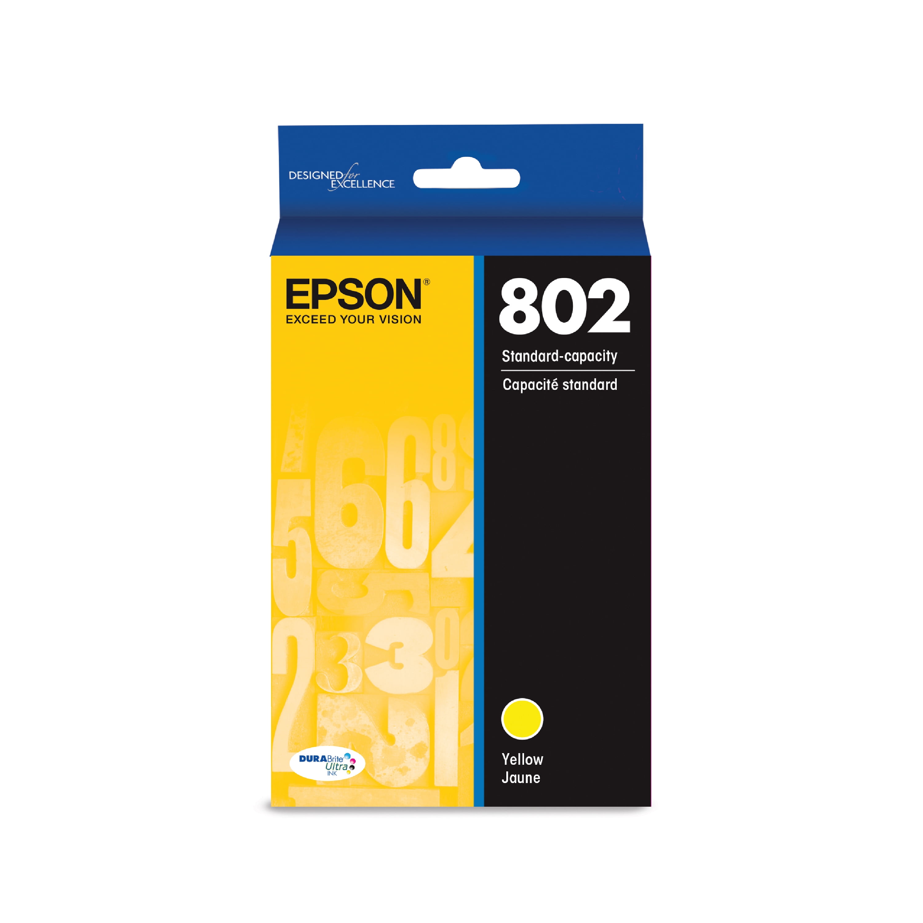 EPSON 802 DURABrite Ultra Ink Standard Capacity Yellow Cartridge ...