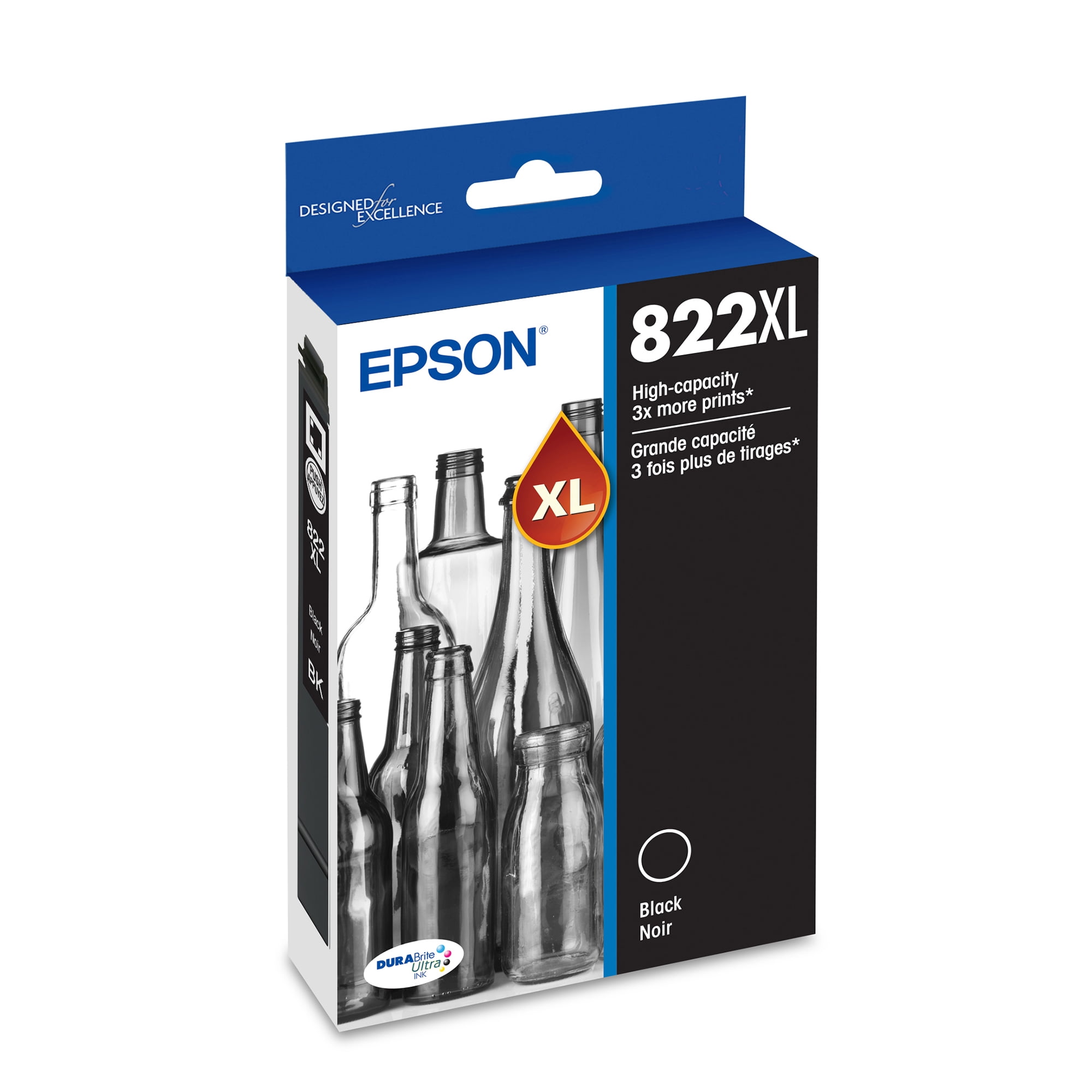 EPSON 822 DURABrite Ultra Ink High Capacity Black Cartridge (T822XL120 ...