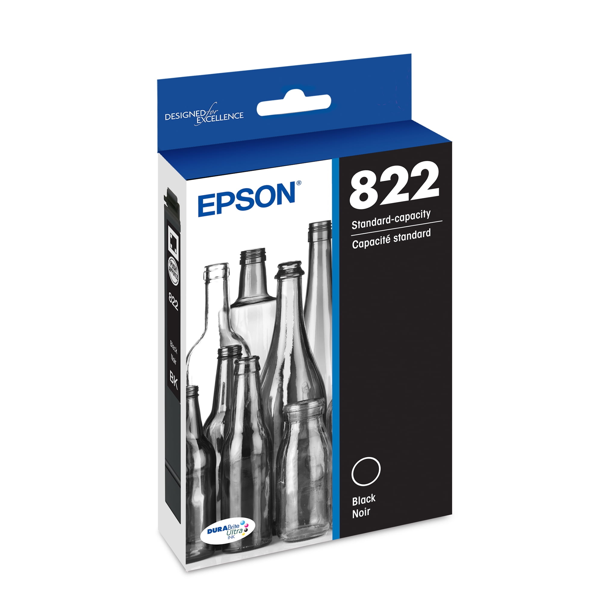 EPSON 822 DURABrite Ultra Ink Standard Capacity Black Cartridge ...
