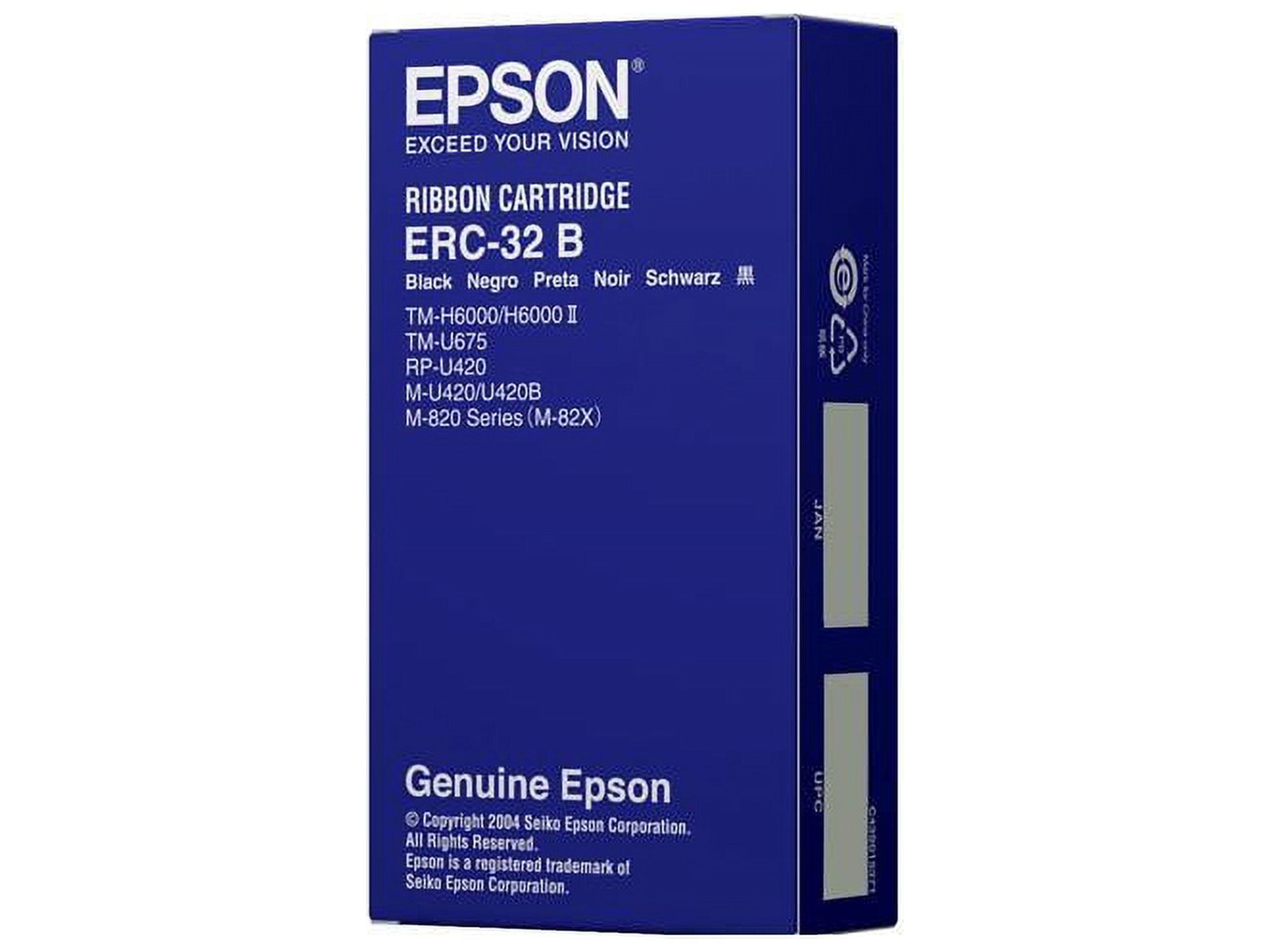 EPSON ERC-32B Ribbon Cartridge, Black - Walmart Business Supplies