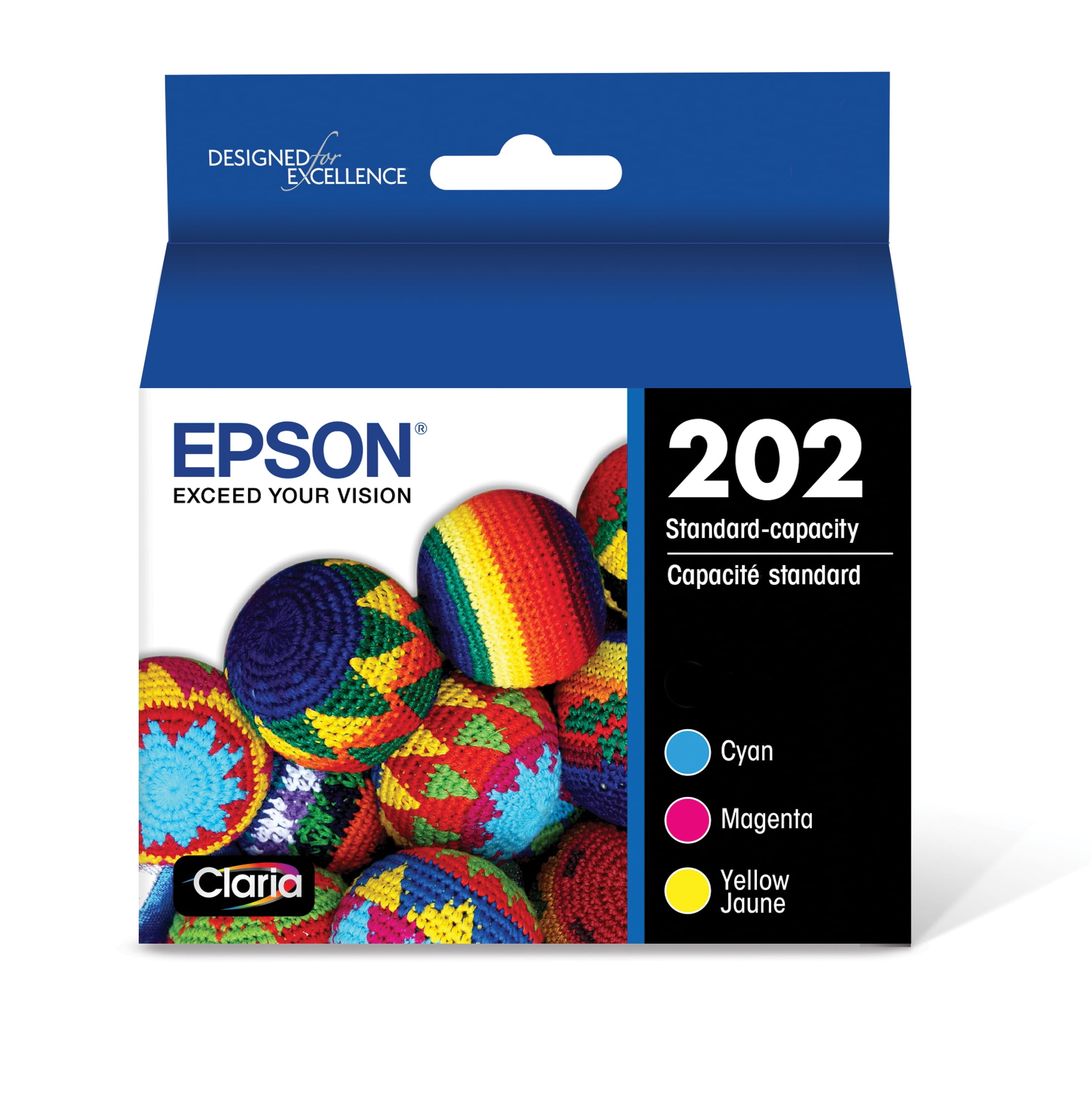 Epson T202 Claria Ink Combo Pack, For WF-2860 & XP-5100, Fade/Water ...