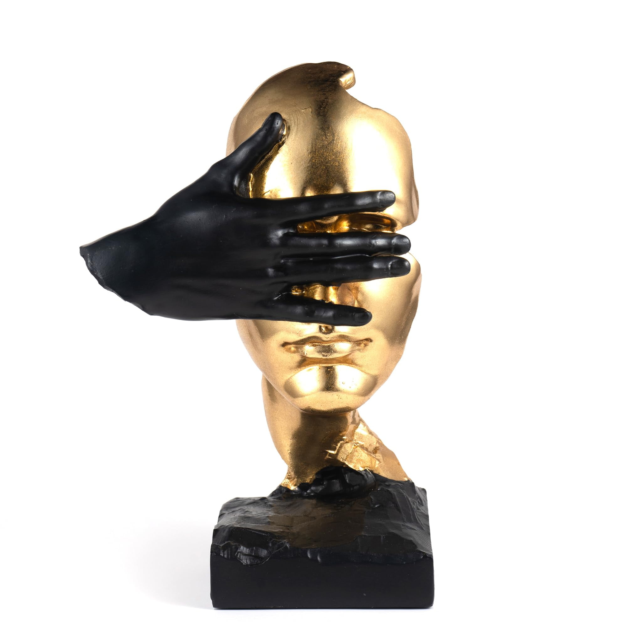 EPTUEGA Thinker Statue-Silence is Gold-Abstract Art Figurine Decor - No ...