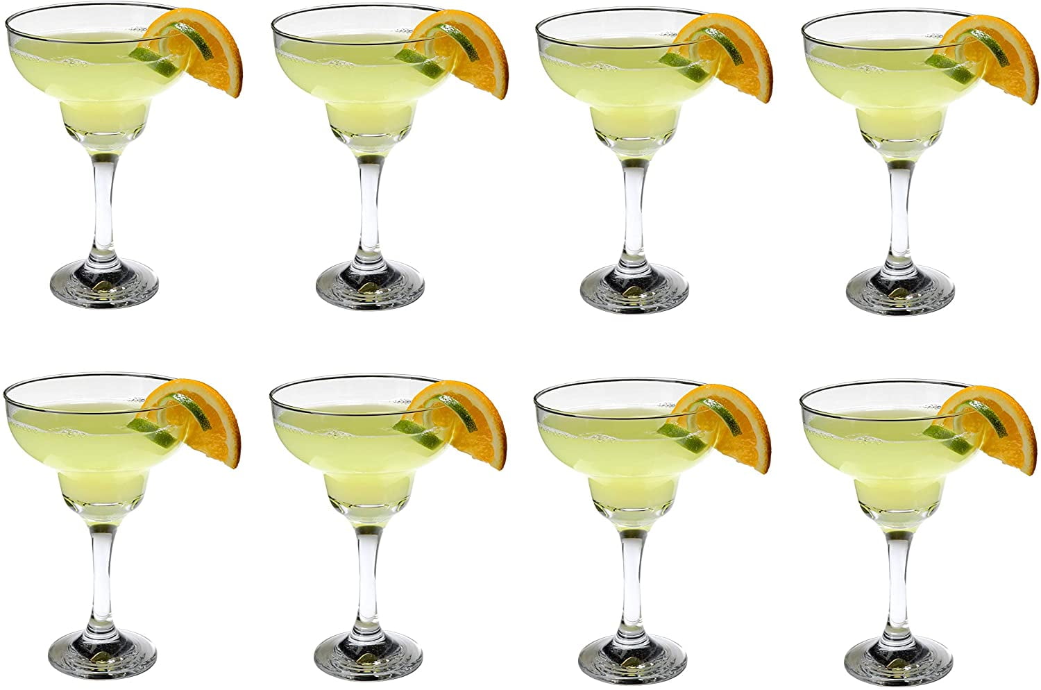 EPURE Glass Collection Martini Glass Drinkware Set (Margarita Glass (12 ...