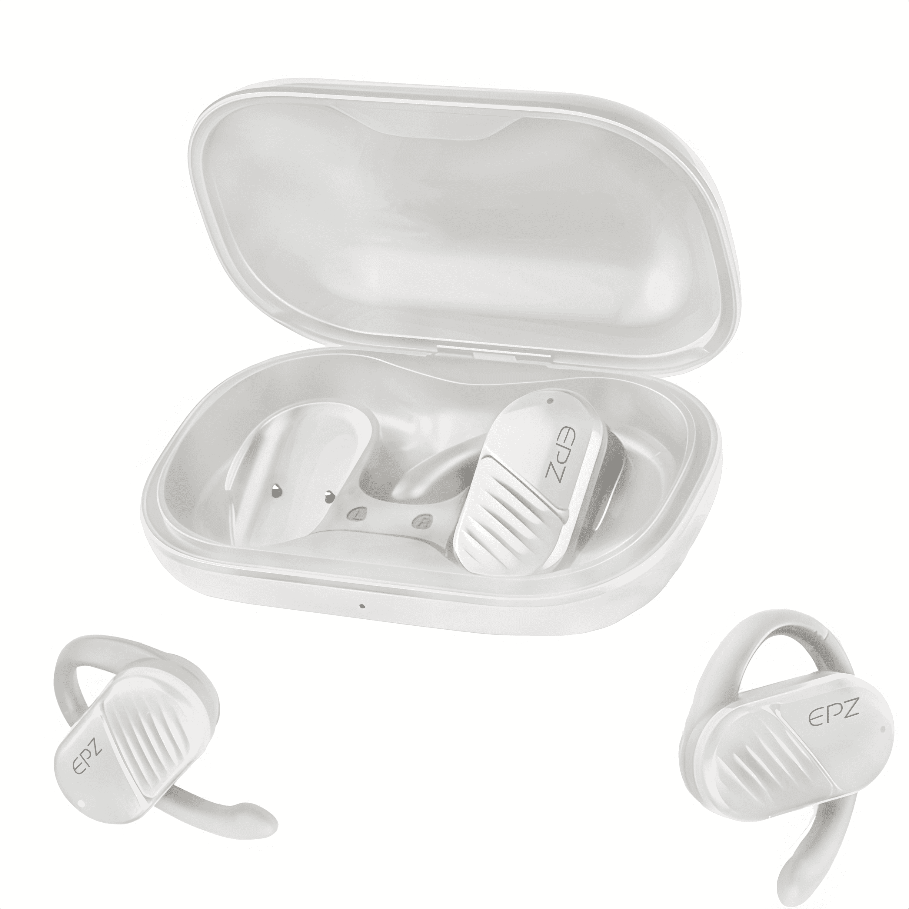 EPZ Bone Conduction Headphones, Wireless Open Earphones, Built-in ...