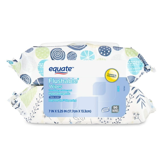 Equate Flushable Wipes