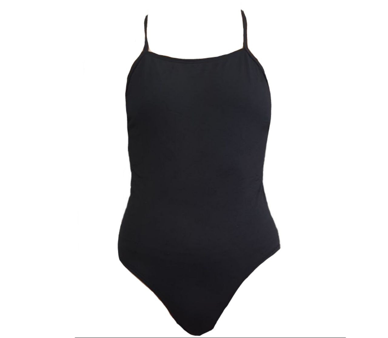 EQ Women's Barcelona One Piece Open Back Swimsuit, Black, 28 - Walmart.com