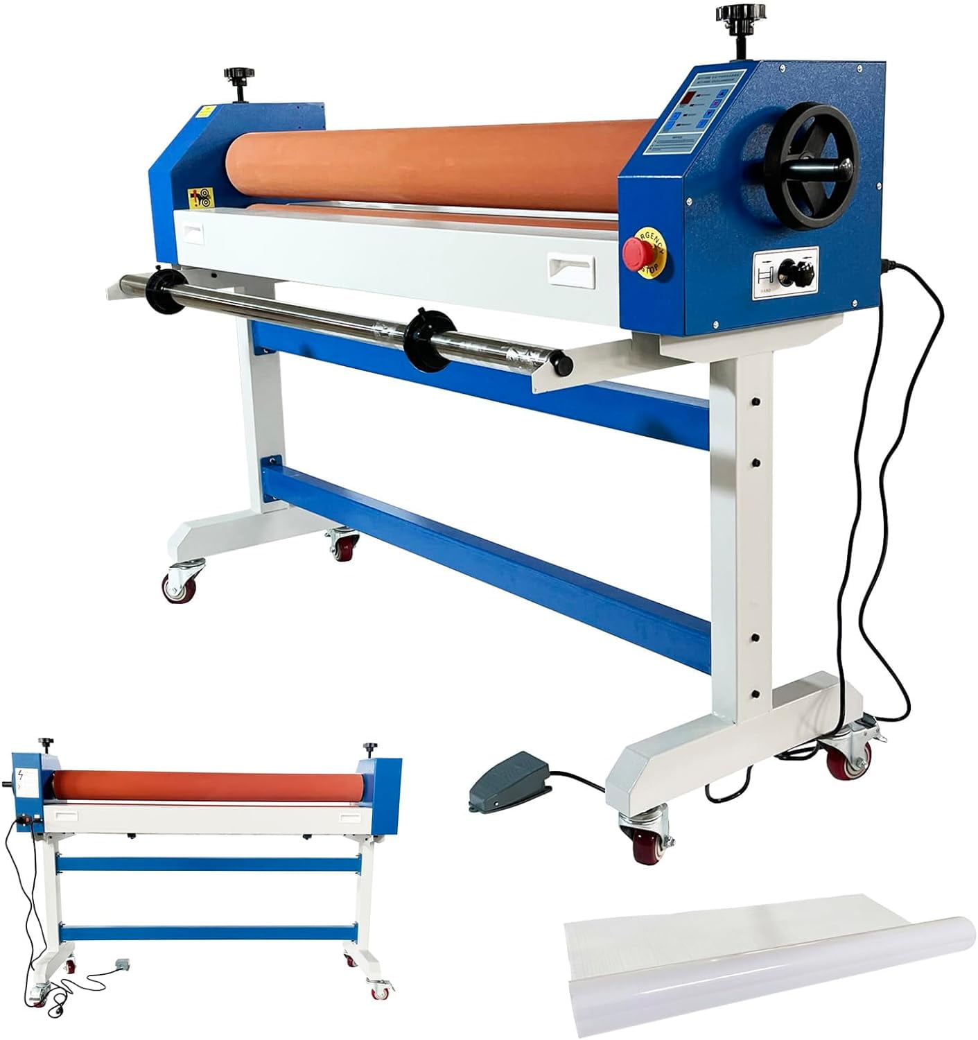 EQCOTWEA 63" Automatic/Manual Laminating Machine Cold Laminator with ...