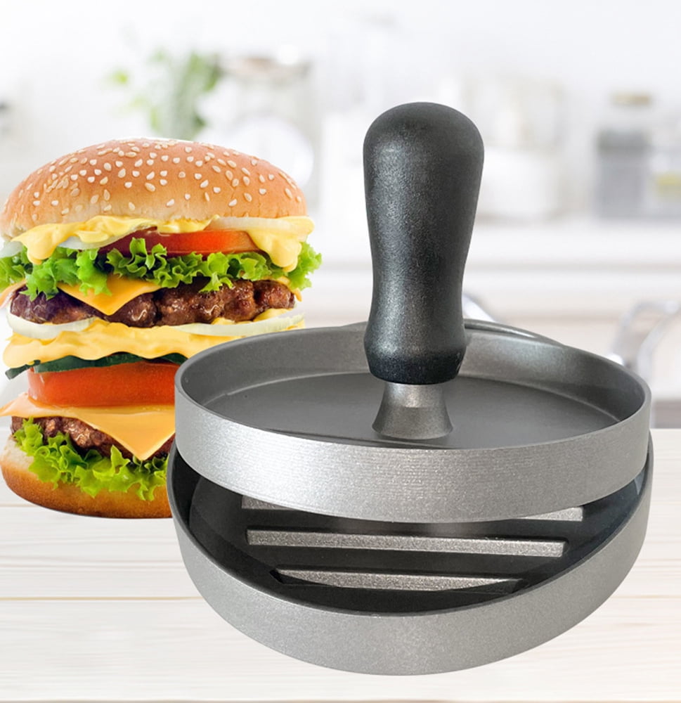 EQCOTWEA Aluminum Hamburger Press Mold Beef Grill Burger Patty Maker ...