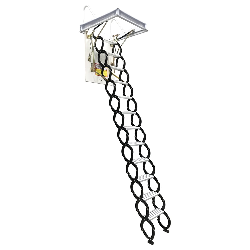 EQCOTWEA Attic Ceiling Folding Ladder Stairs 27.56 x 35.43in Portable ...