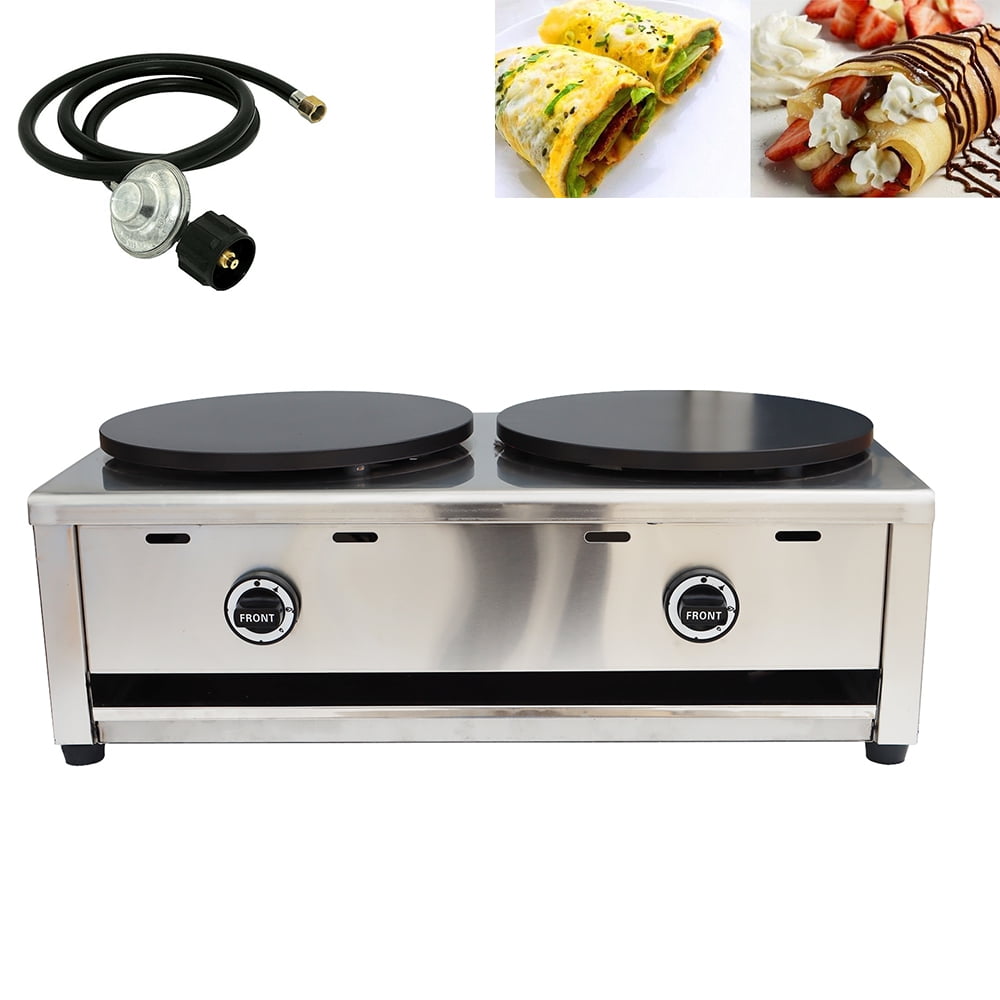 EQCOTWEA Commercial Crepe Maker Pancake Machine Non-stick Pancake Fruit ...