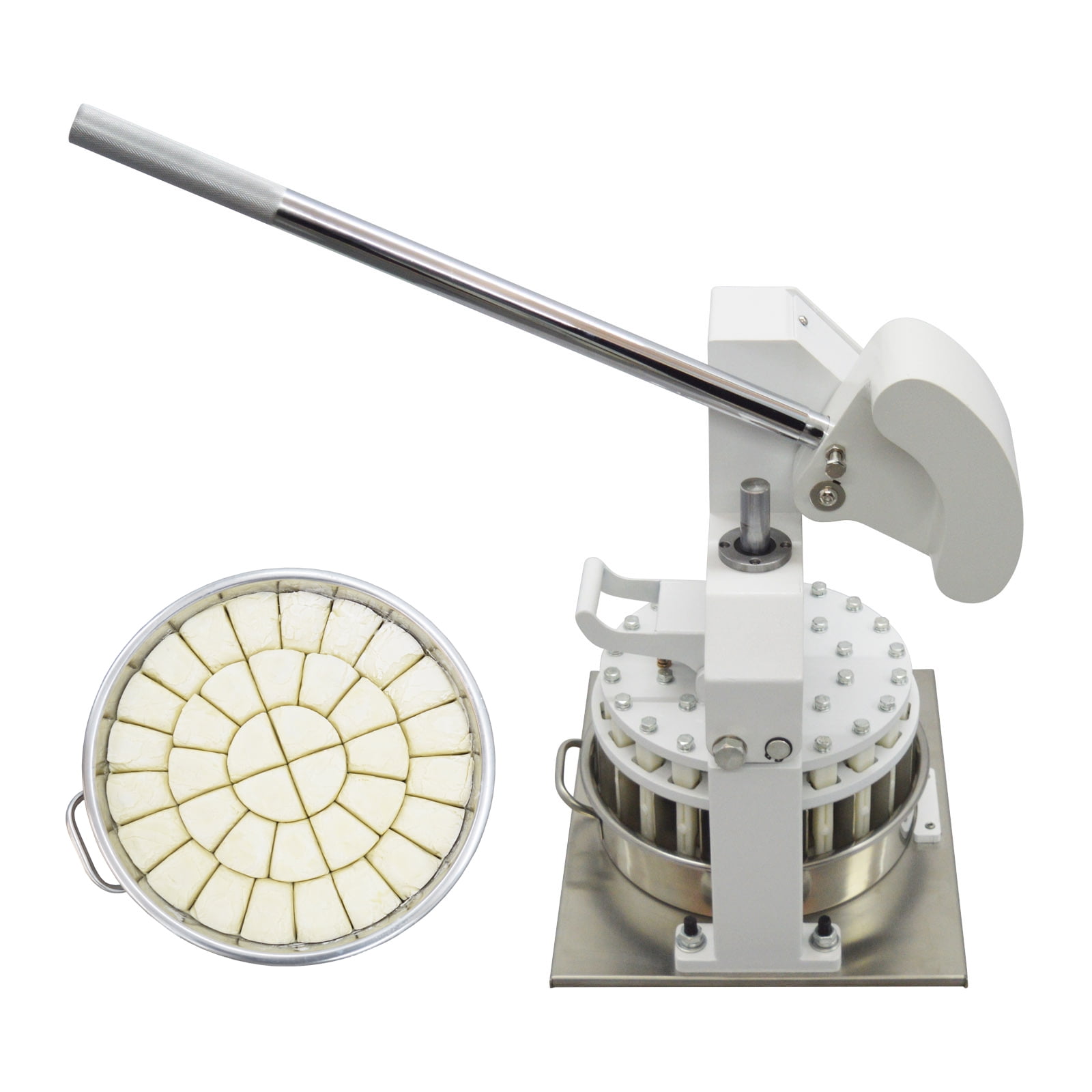 EQCOTWEA Commercial Dough Divider 36PCS Manual Hydraulic Dough Cutter ...