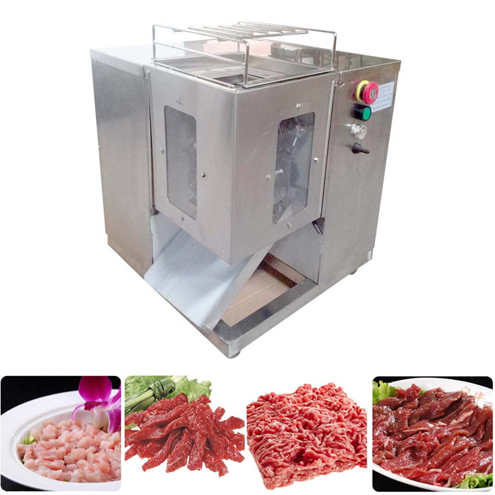 EQCOTWEA Commercial QSJ-T 10mm Shredded Meat Slicer Cutting Machine ...