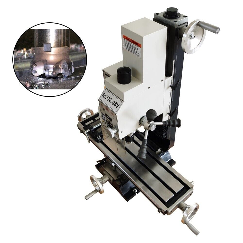EQCOTWEA Drilling Machine Benchtop Milling Machine R8 Milling/Drilling ...