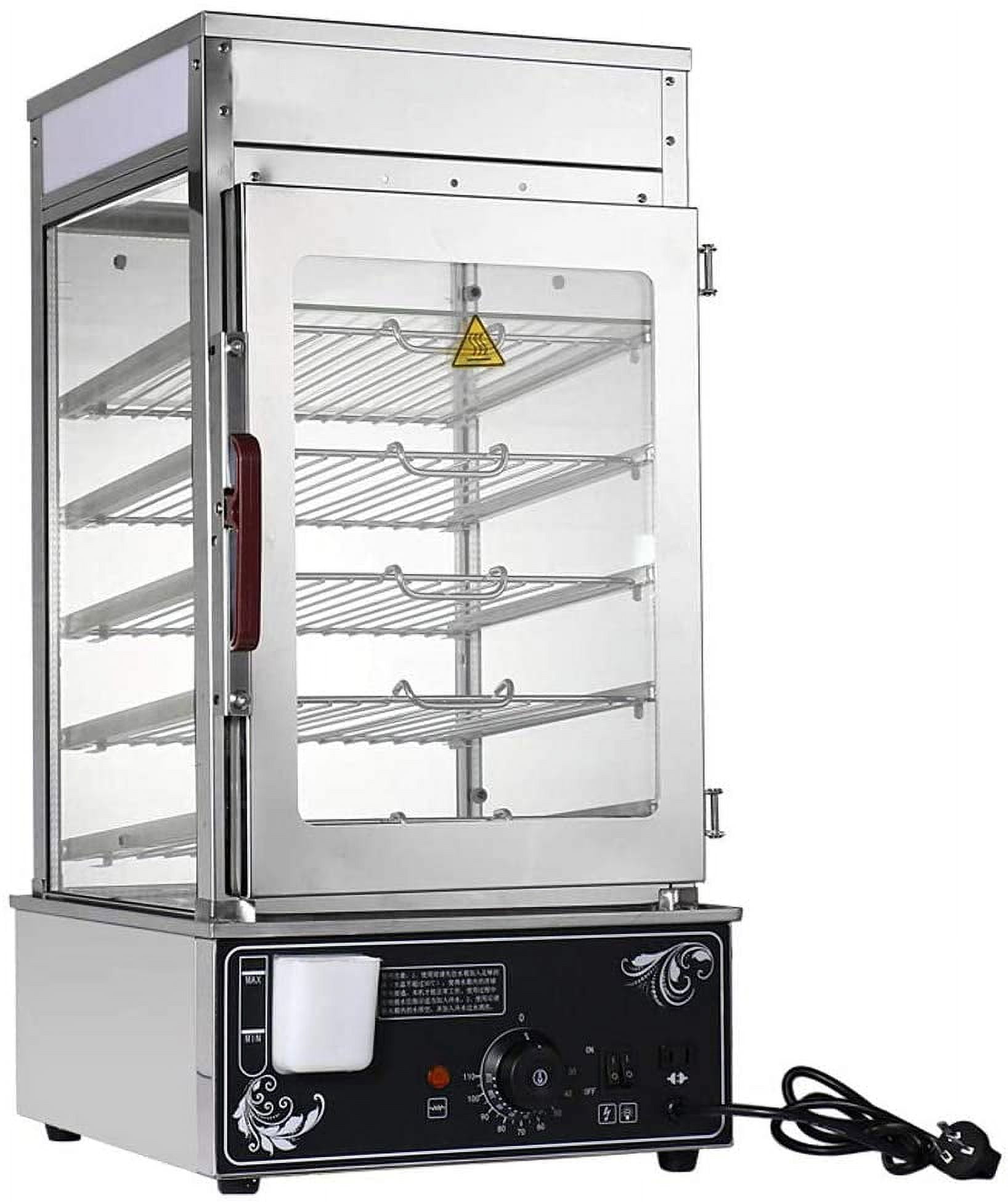 EQCOTWEA Commercial Electric Bun Steamer, Food Warmer & Bread Heater, 5 ...