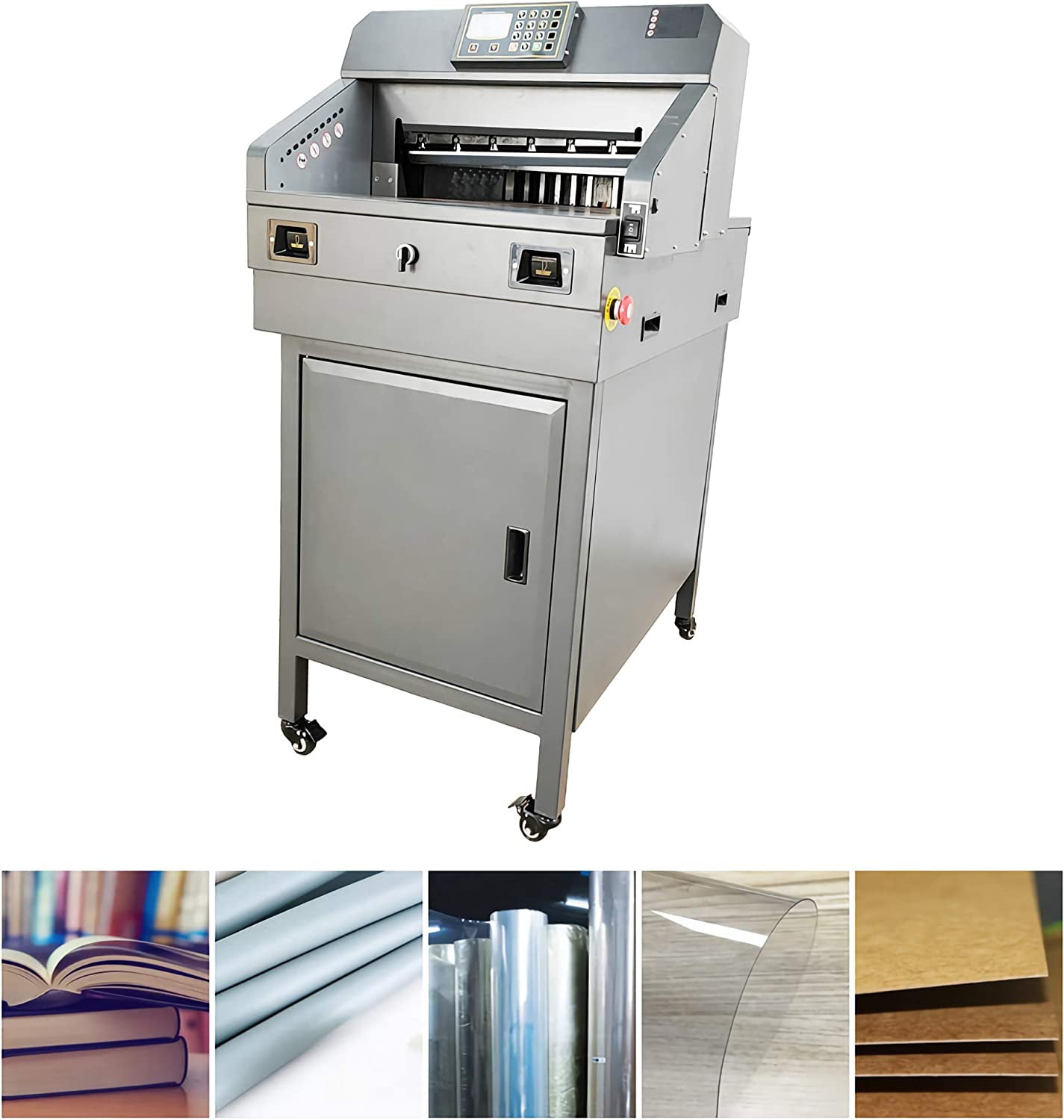 EQCOTWEA Electric Numerical Stand Paper Cutter Paper Stack Cutter ...