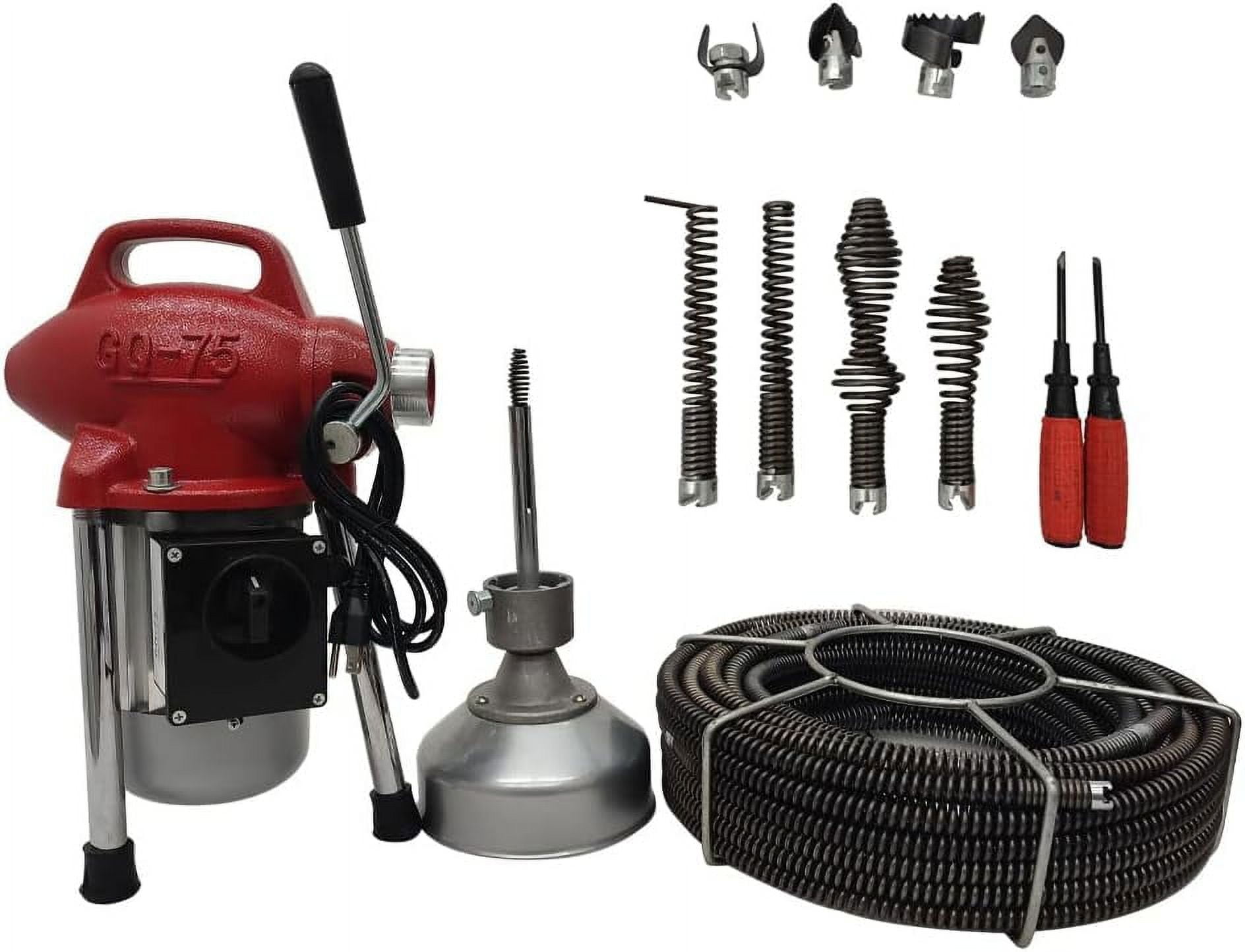 EQCOTWEA Electric Pipe Dredging Machine Sectional Pipe Drain Cleaner ...