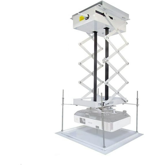 EQCOTWEA Electric Projector Lift Hidden Projector Bracket Motorized ...