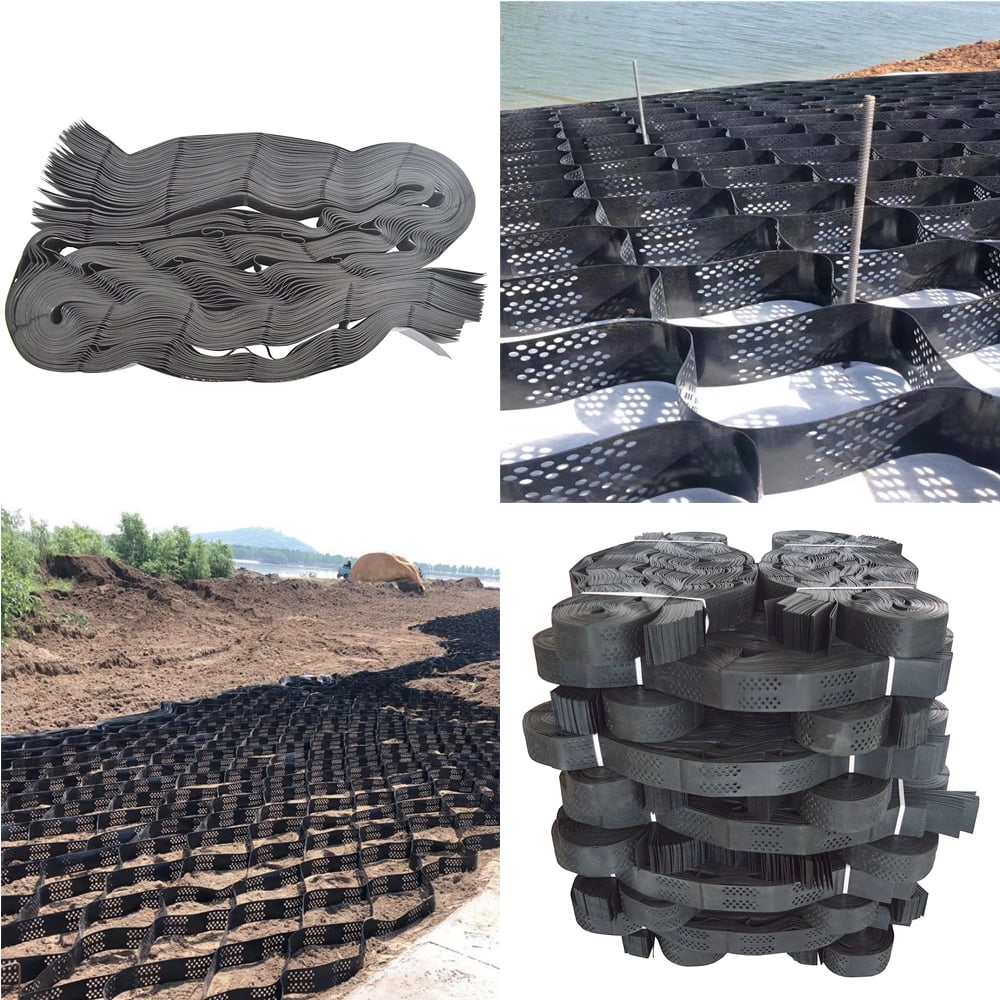 EQCOTWEA HDPE Subgrade Reinforcement Ground Grid Honeycomb Geocell 8.2 ...
