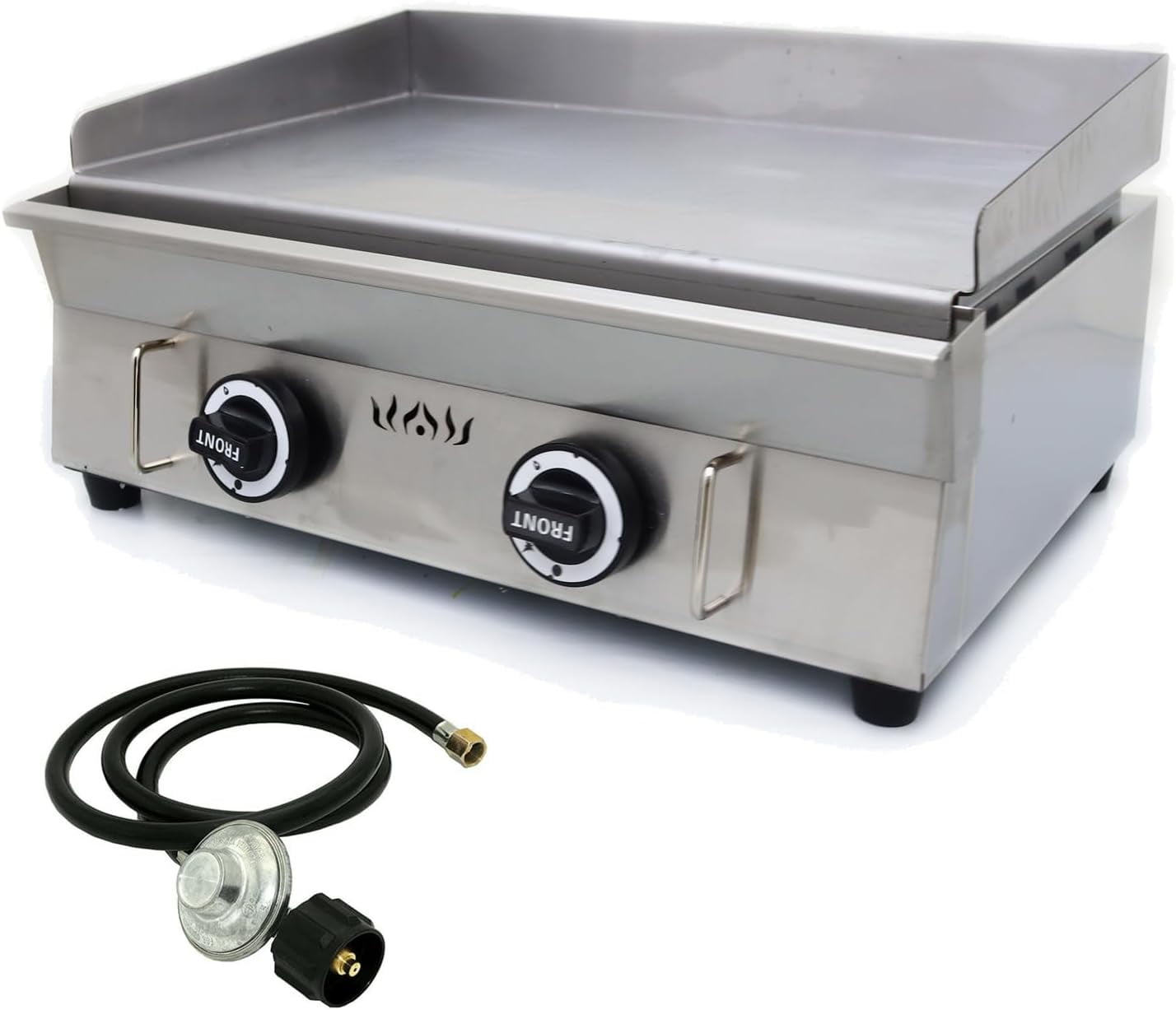 EQCOTWEA LPG Gas Grill Griddle Camp Countertop Flat Cooking Griddle ...