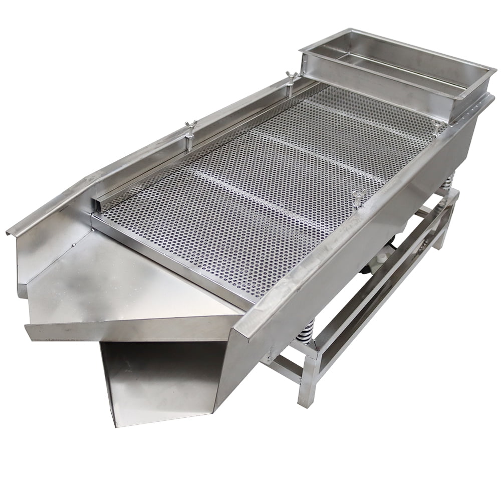 EQCOTWEA Linear Vibrating Screen Sieve Screen Shaker Sifter Stainless ...