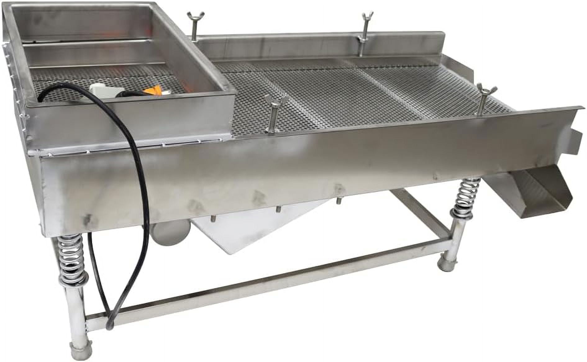 EQCOTWEA Linear Vibrating Screen Sieve Screen Shaker Sifter with 6mm ...