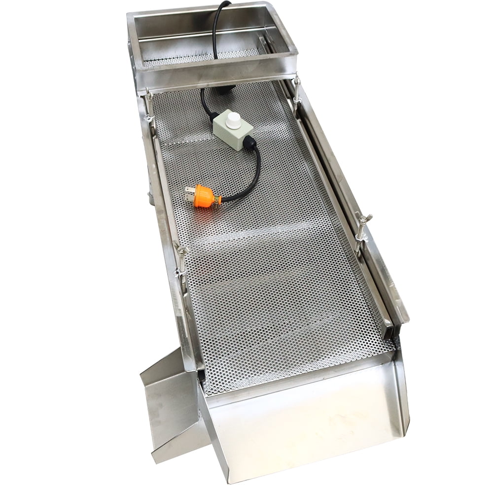 EQCOTWEA Linear Vibrating Sieve Powder Sifter with 3mm Screen Screen ...