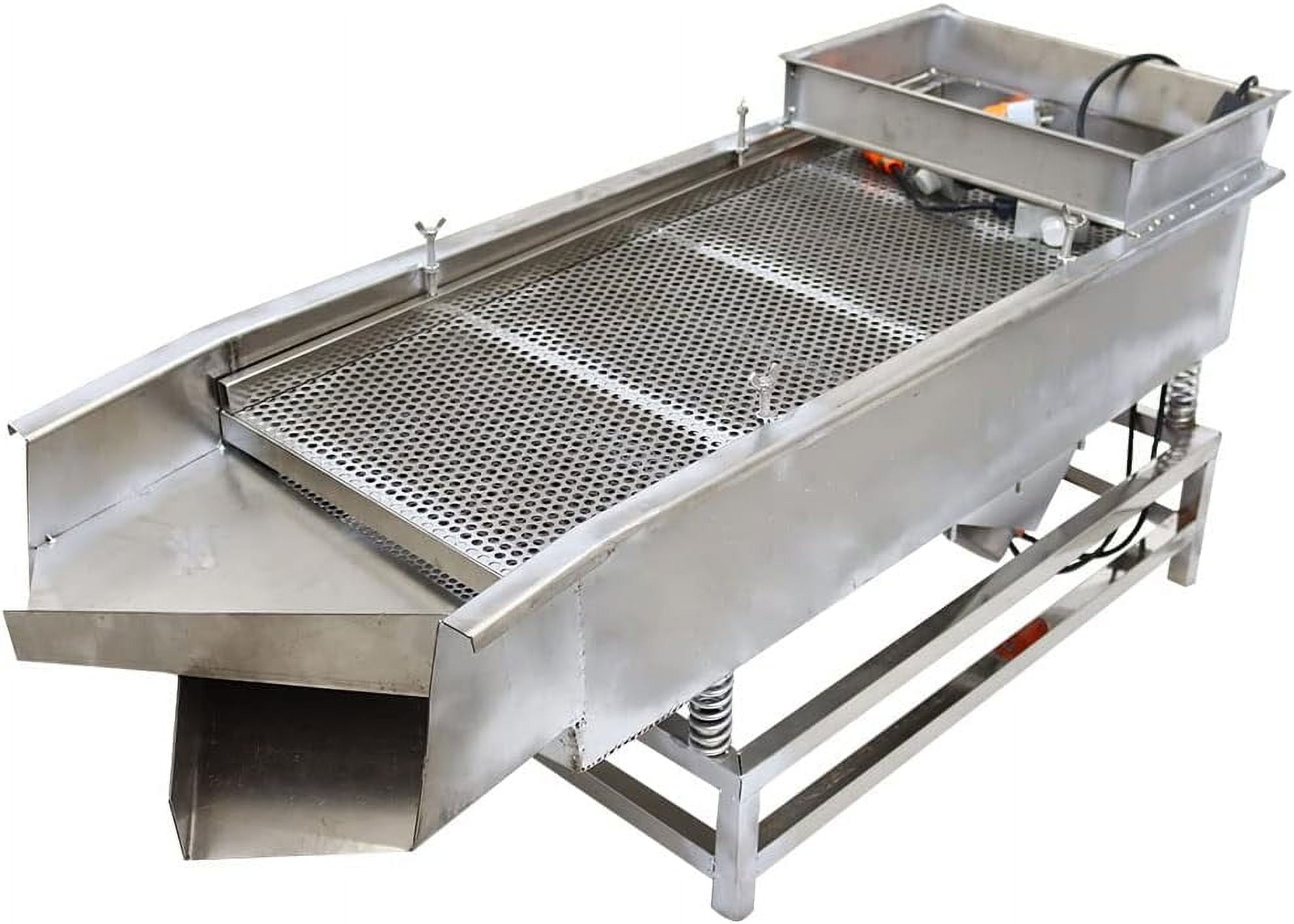 EQCOTWEA Linear Vibrating Sieve Screen Shaker Linear Sifter Double ...