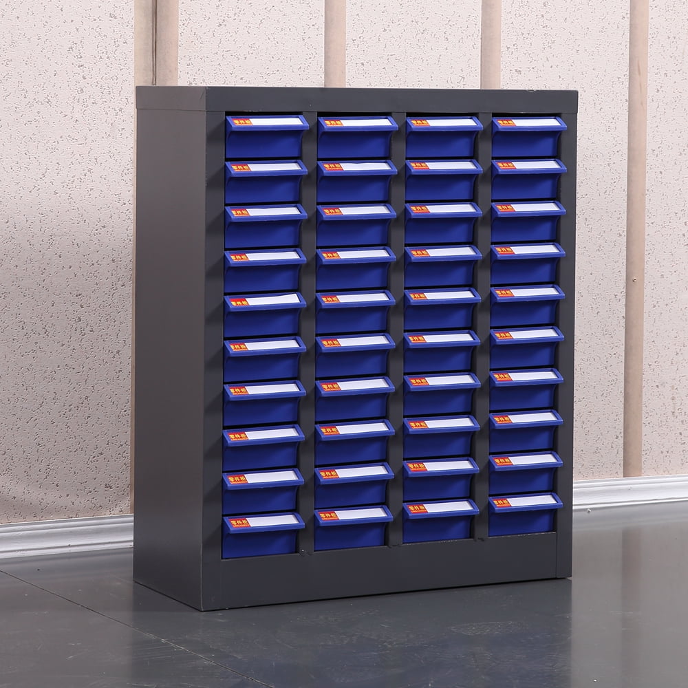 EQCOTWEA Part Cabinet Steel Parts Storage with 40 Drawer Saving Space ...