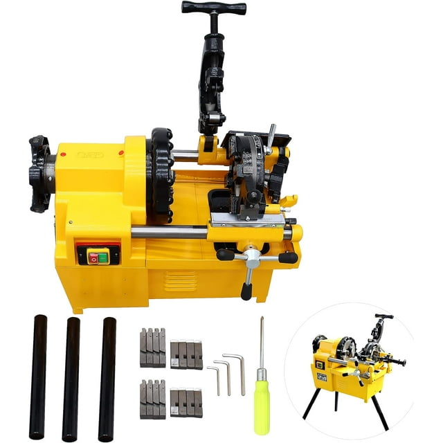 EQCOTWEA Pipe Threader Multifunctional Tube Threading Cutter NPT 1/2"-2 ...