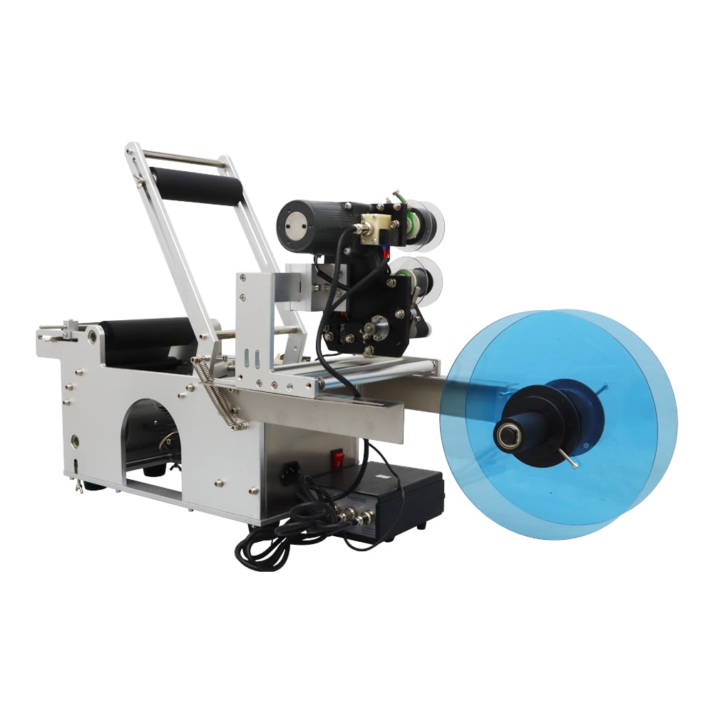 EQCOTWEA Round Bottle Label Code Machine for Drink Food Medicine Pack ...