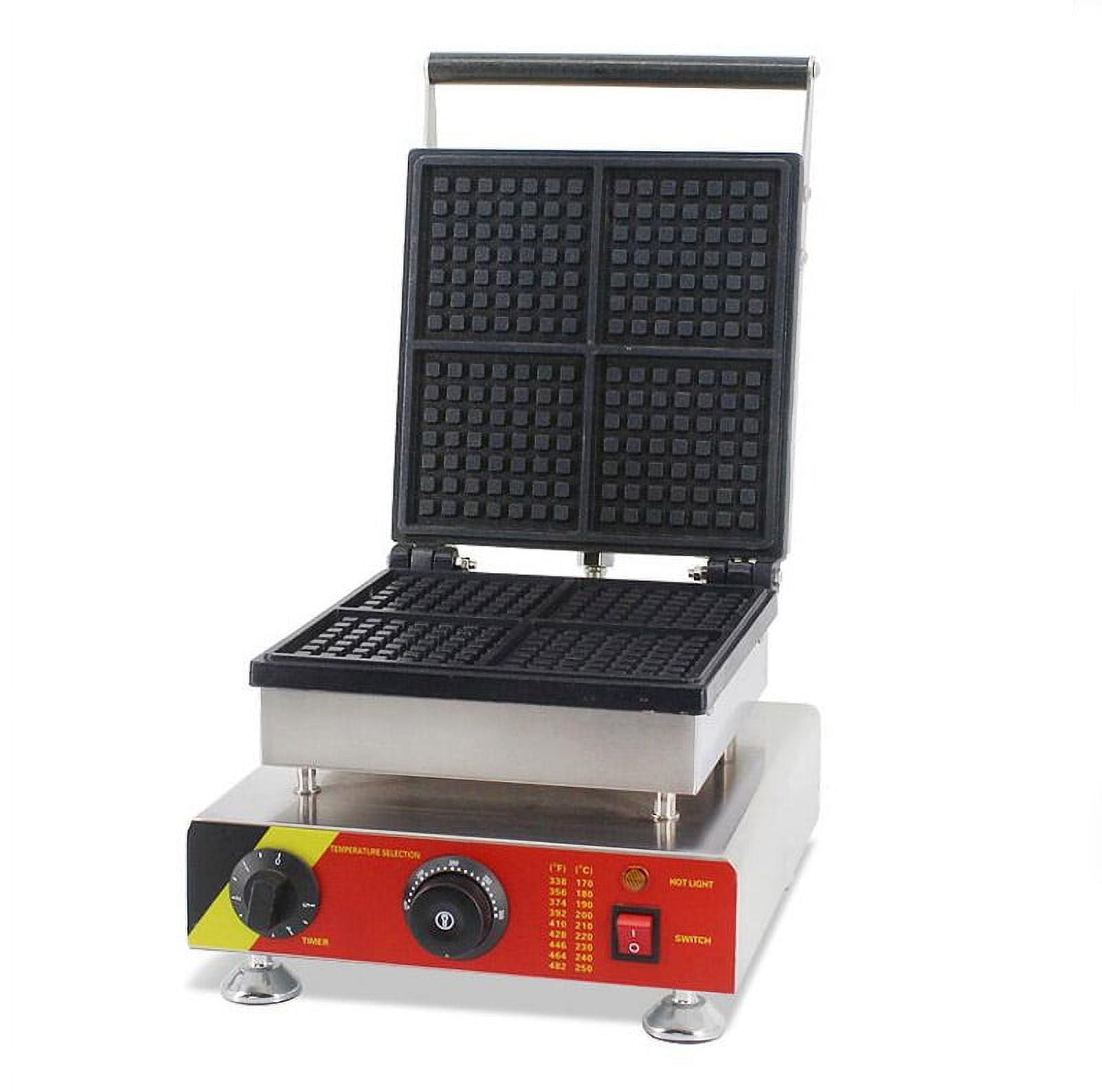 EQCOTWEA Square Waffle Baker Machine Nonstick Commercial Muffin Maker ...