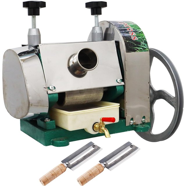 EQCOTWEA Suger Cane Press Juicer Sugarcane Ginger Sorghu Squeezer ...
