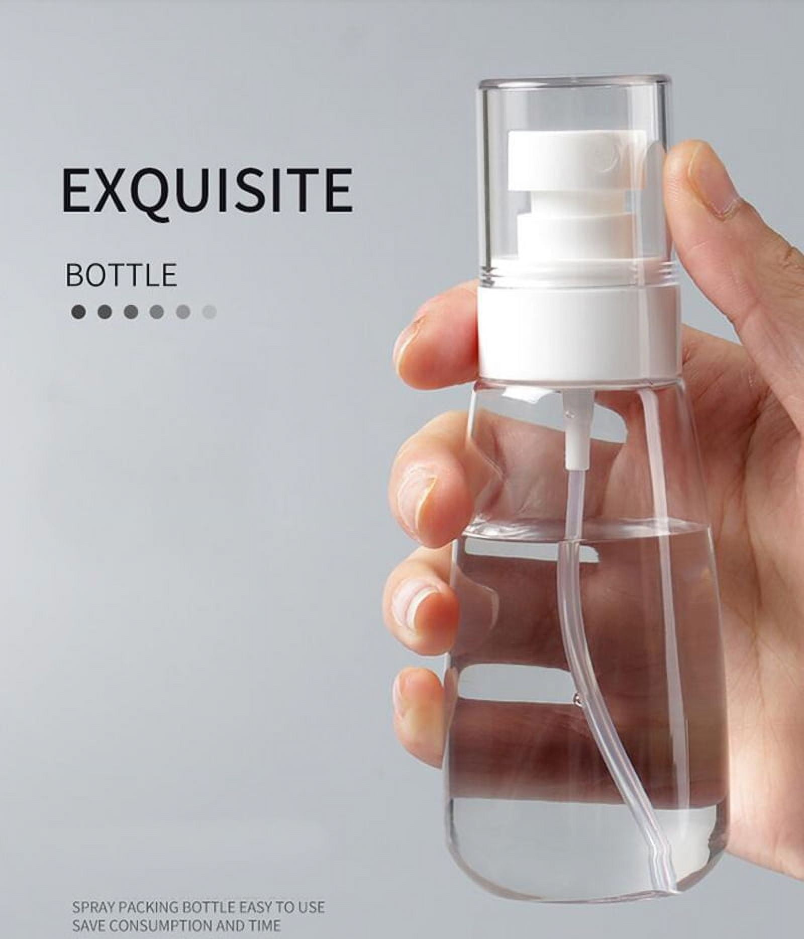 EQCOTWEA Transparent Spray Bottle Gel Toner Alcohol Split Bottle PETG ...