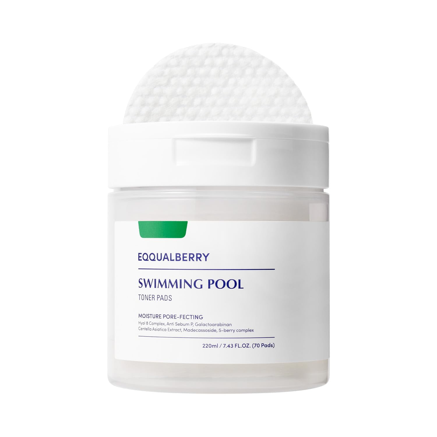 EQQUALBERRY Swimming Pool Toner SAF21 Pads - Dual-Textured Facial Toner ...