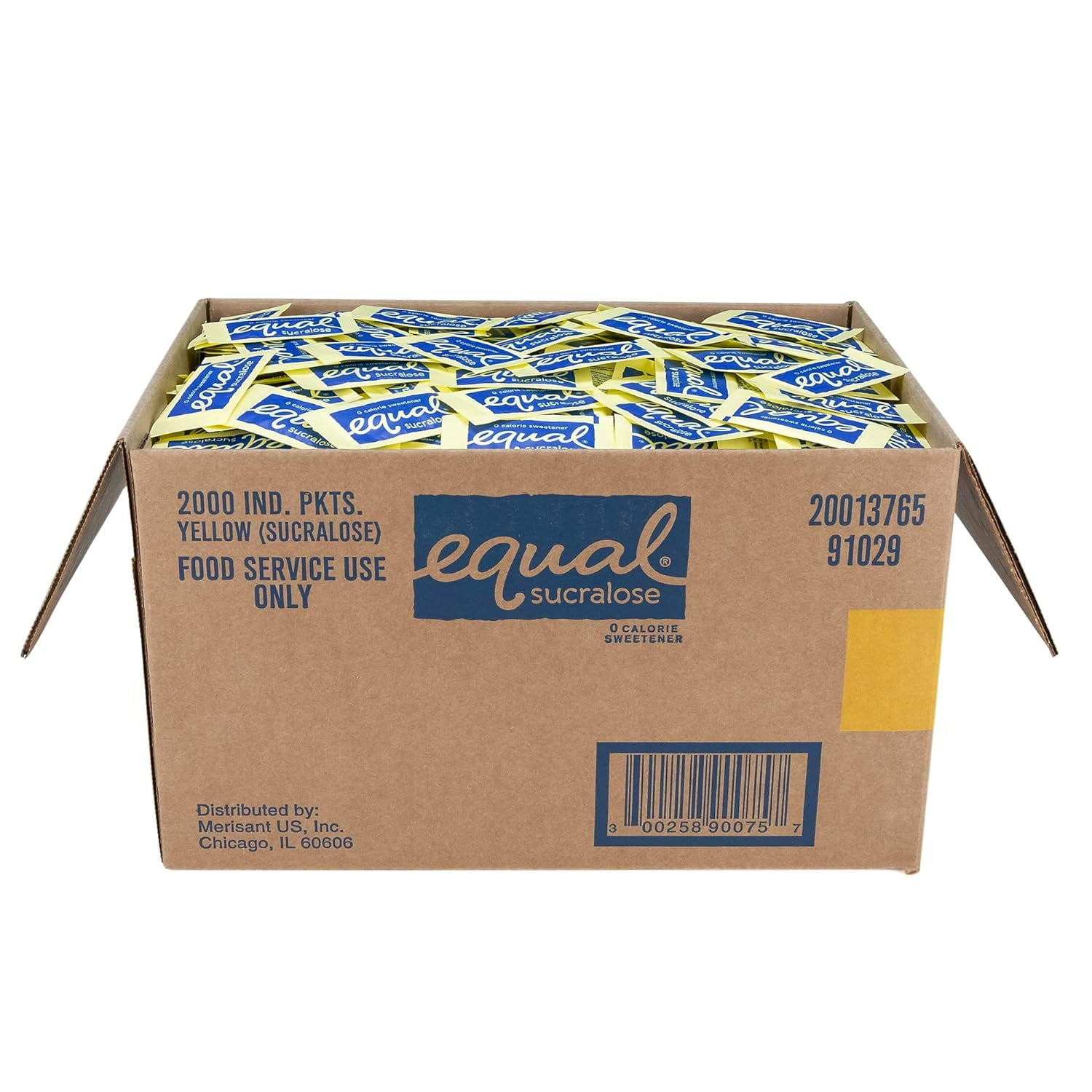 EQUAL 0 Calorie Sweetener, Sucralose Sugar Alternative, Yellow Packets ...