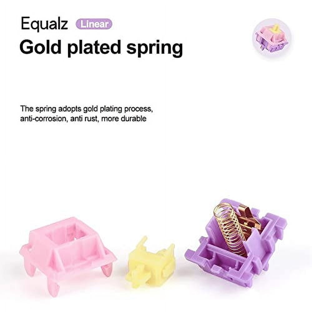 EQUALZ Banana Split Switch, 5Pin Linear MX Switches for Custom Gaming ...