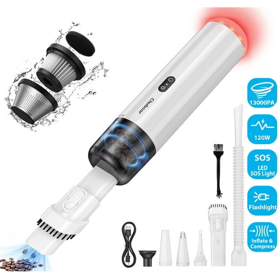 equipd Cordless Handheld Vacuum, 13000PA Suction, Rechargeable Mini ...